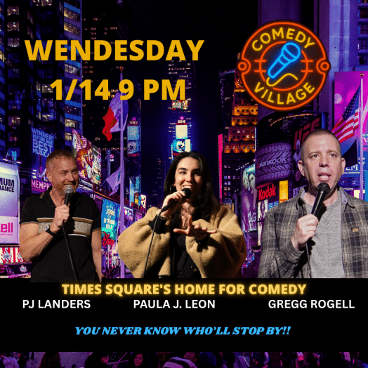 NYC Stand-Up | Wed, January 14th @9 PM - Comedy Village - Times Square